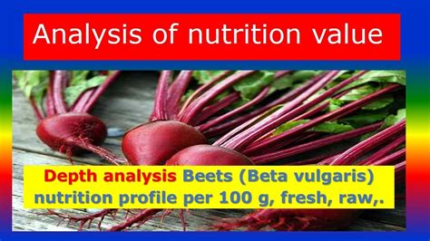 Beets Nutrition Facts At Joseph Gilmore Blog
