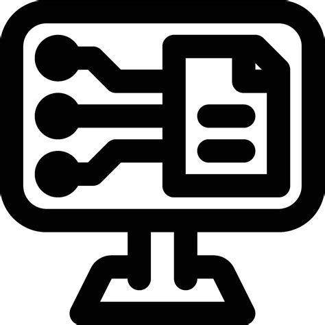 Data Science Computer System Computer Science Outline Icon 60576433