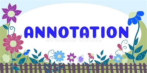 Conceptual Caption Annotation Business Overview Note Added By Way Of Comment Or Explanation