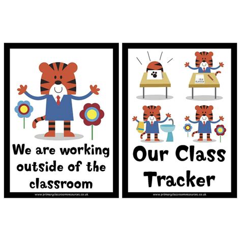 Class Tracker Tiger Version Primary Classroom Resources