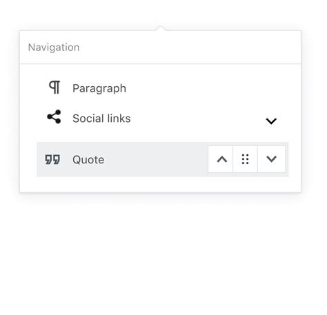 Reordering Of Blocks Inside Block Navigation · Issue 11408 · Wordpressgutenberg · Github