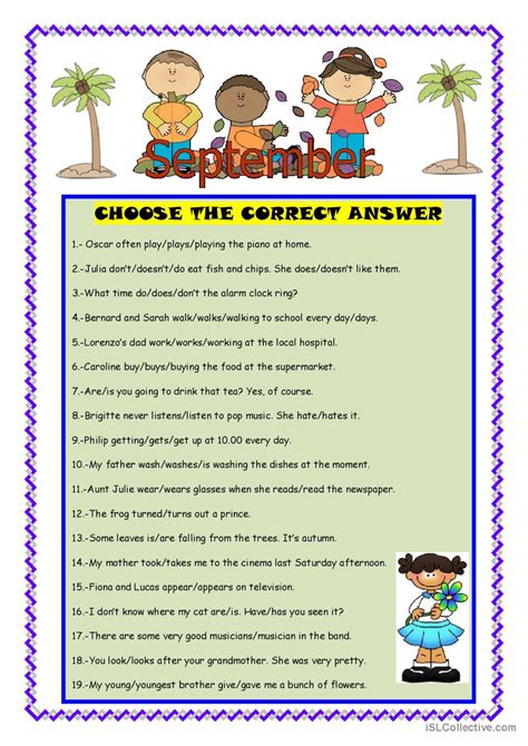 MULTIPLE CHOICE GRAMMAR English ESL Worksheets Pdf Doc