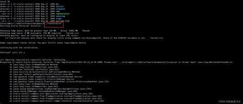 求救！！！linux下安装oracle出错 Csdn博客