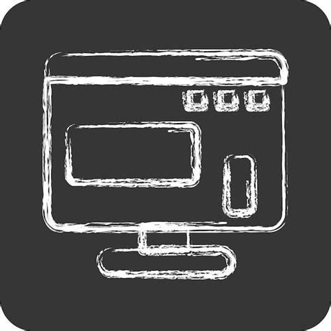 Premium Vector Icon Website Suitable For Branding Symbol Chalk Style Simple Design Editable