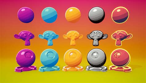 Cartoon Cel Shader Shop Assets 3d
