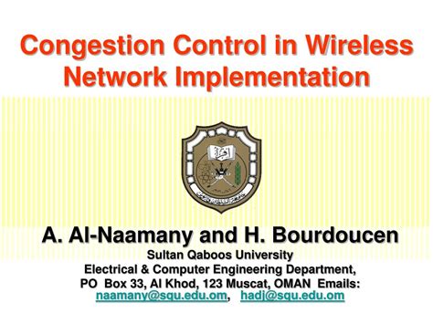 PPT Congestion Control In Wireless Network Implementation PowerPoint Presentation ID