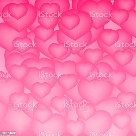 소프트 핑크 하트 색종이 배경 발렌타인의 날 반짝 인사말 카드입니다 로맨틱 벡터 일러스트입니다 디자인 서식 파일을 편집 하 게 쉬운 가벼운에 대한 스톡 벡터 아트 및 기타