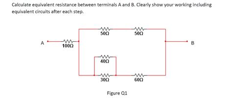 [solved] Calculate Equivalent Resistance Between Terminals