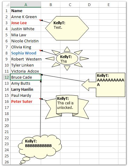 Quickly Change The Shape Of Comment Box In Excel