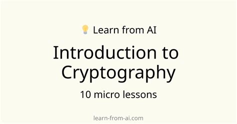 Introduction To Cryptography