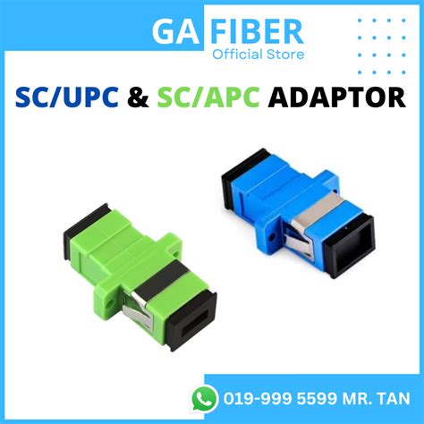 Fiber Optic Sc Upc Sc Apc Adaptor Single Mode Simplex Sc Upc Sc Apc