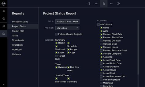 Free Project Status Report Template Projectmanager