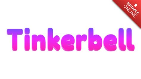 Tinkerbell Ai Text Effect Generator