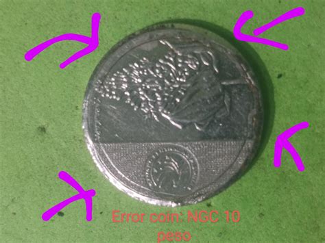 Error Ngc 10 Peso Coin Hobbies And Toys Memorabilia And Collectibles Vintage Collectibles On