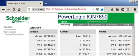 Ion Setup Ile Enerji Analizörüne Bağlanmak Networkkampüs