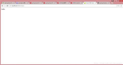 Springboot返回jsp页面 Csdn博客