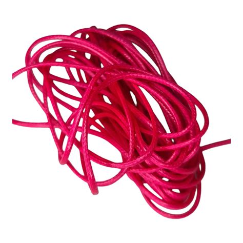 Woven Nylon String 2mm Pink 1 Meter Silver Hills Gems