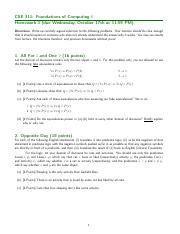 Homework Pdf CSE Foundations Of Computing I Homework Due Wednesday October Th At