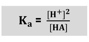 C G H Calculations Of PH Using Ka For Weak Acids And Limitations Of Assumptions Flashcards