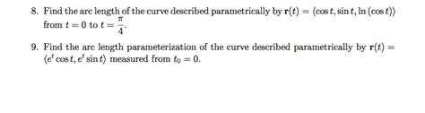Solved The Following Vector Valued Functions Describe The Chegg