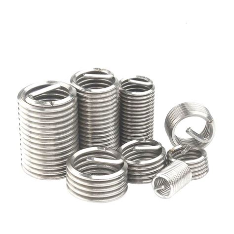 304 Corrosion Resistance Coil Threaded Inserts M5 0 8 Thread Insert China English Bolt Insert