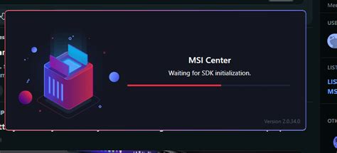 Msi Center Stuck In Loading Screeen R Msilaptops
