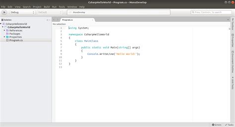 Chương trình C đầu tiên trên MonoDevelop Góc Học Tập