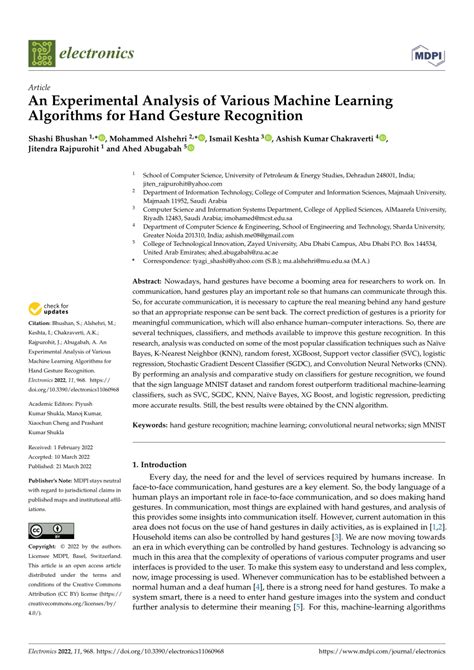 Pdf An Experimental Analysis Of Various Machine Learning Algorithms