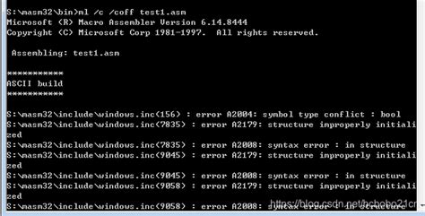 32位汇编语言条件伪指令和win32汇编关于c的error a2004 csdn博客