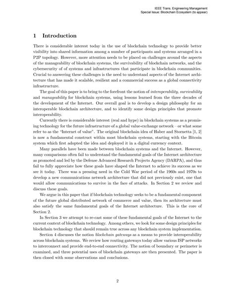 Solution Towards An Interoperability Architecture For Blockchain