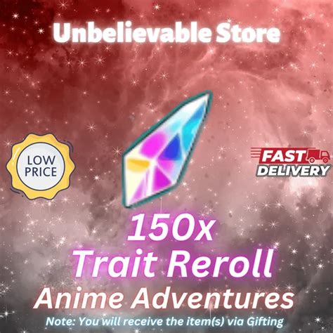 Trait Reroll Anime Adventures Game Item Gameflip