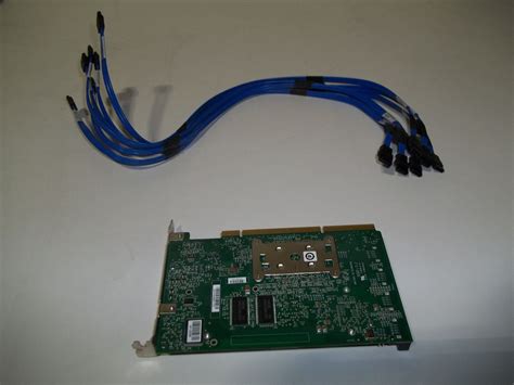 LSI MegaRAID Port RAID Controller PCI X SATA Cables Battery MR SATA X EBay