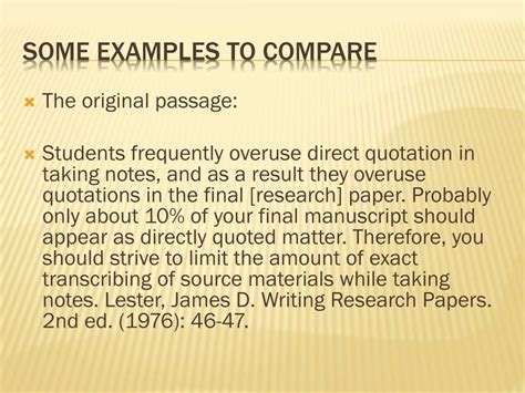 Ppt Quoting Summarizing And Paraphrasing Powerpoint Presentation Id 2630049