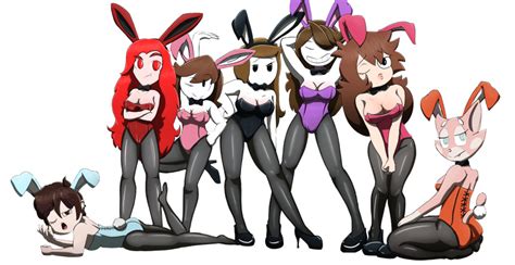 Rule 34 6girls 7girls Alluring Arms Behind Head Big Breasts Blank