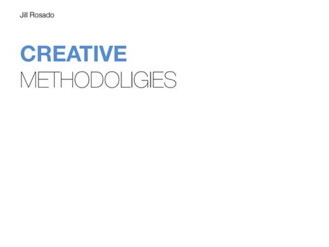 Creative Methodology Pdf