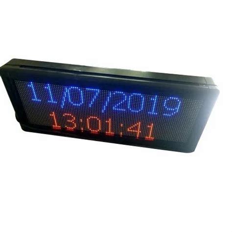 Impecc Solutions Red And Blue NTP Digital Clock To V Ac At Piece In Chennai