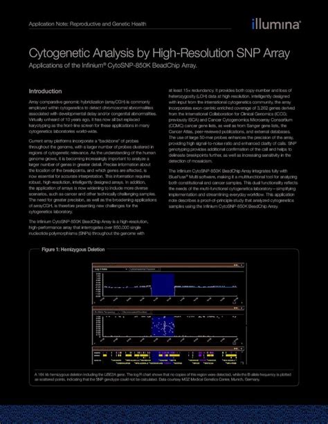 pdf cytogenetic analysis by high resolution snp array title