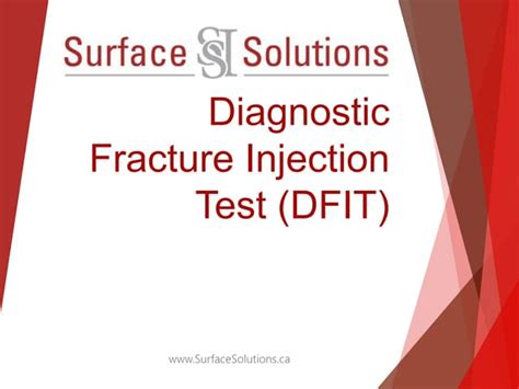 Diagnostic Fracture Injection Testing At Surface Solutions Pptx Technology And Computing