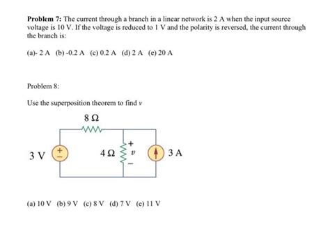solved problem 7 the current through a branch in a linear