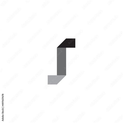 Letters Js And R Fold Simple Symbol Logo Vector Stock Vector Adobe Stock