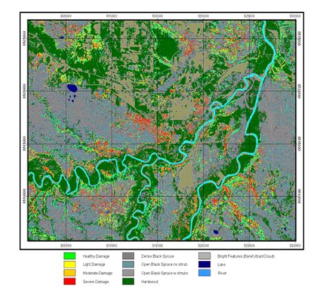 August 28 2003 Maximum Likelihood Classification Of The Fort Nelson