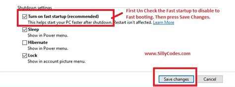 How To Enable Or Disable Turn Off Fast Boot Or Fast Startup In Windows 10 And Windows 8 1