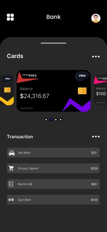 Banking App Mobile UI Design Behance