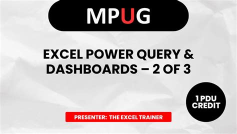 Excel Power Query Dashboards 2 Of 3
