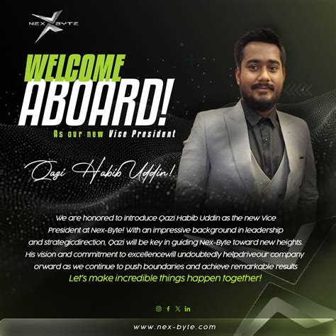 welcometotheteam vicepresident leadership nexbyte strategicgrowth