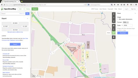 Export Openstreetmap Wiki