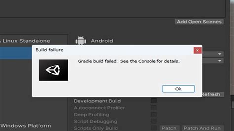 Gradle Build Failed Unity Engine Unity Discussions