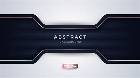 추상적인 다크 블루와 골드 그라데이션 페이퍼컷 기하학적 배경 현대 미래 지향적 인 배경 방문 페이지 책 표지 브로셔 전단지 잡지