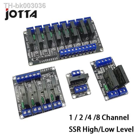ↂ 5V Relay 1 2 4 8 Channel SSR High Low Level Solid State Relay Module 250V 2A For Arduino