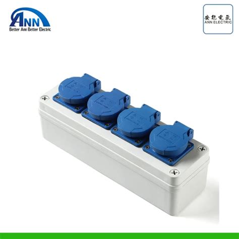 Ip67 Connector Interlocking Socket Outlet Industry Electric Plug Socket Box 4 Socket Control
